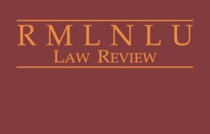 RMLNLU Law Review (Volume XIV) Board of Advisors – The RMLNLU Law ...